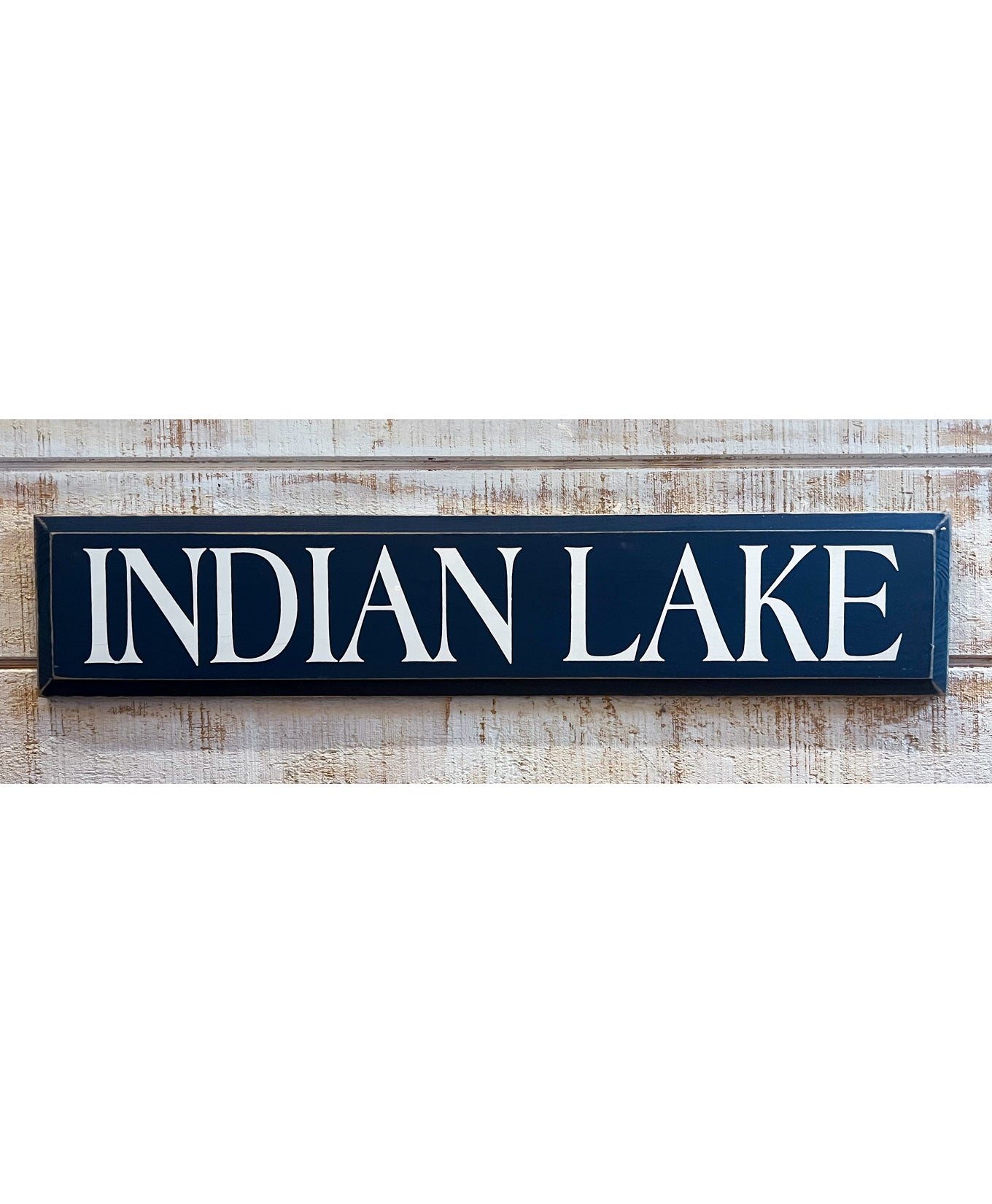 Indian Lake Wooden Sign